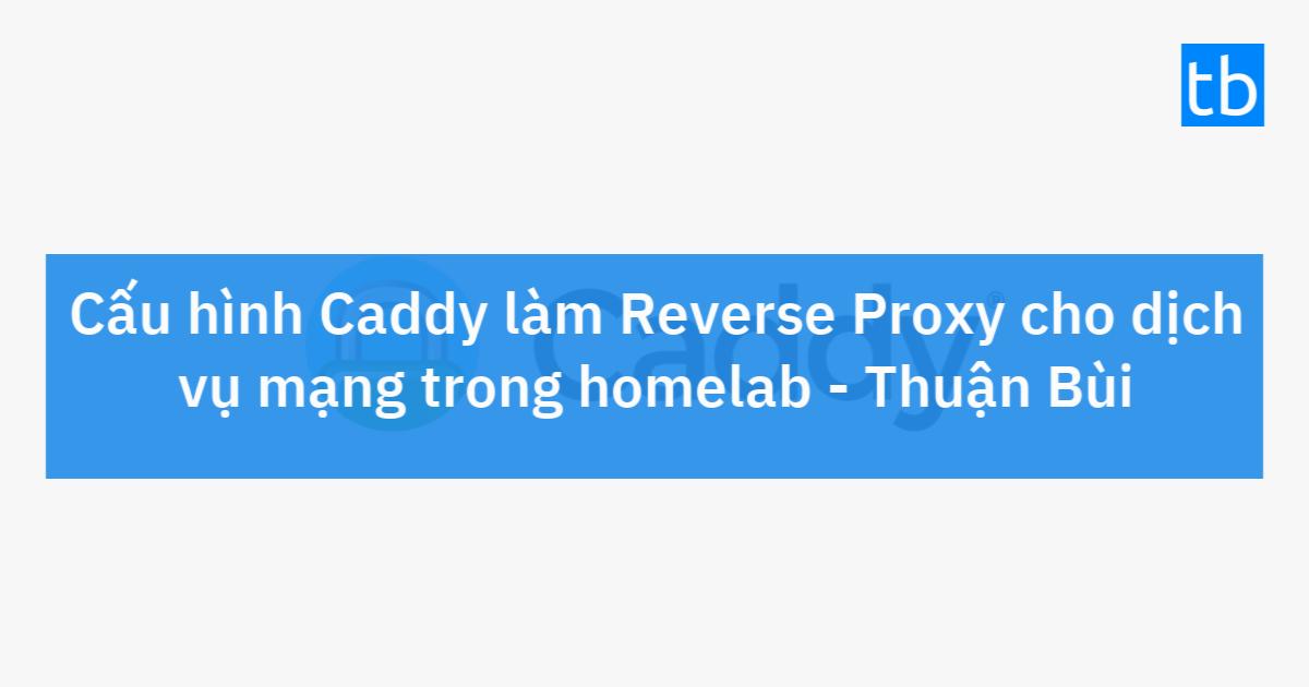 Cấu Hình Caddy Làm Reverse Proxy Cho Dịch Vụ Mạng Trong Homelab Thuận