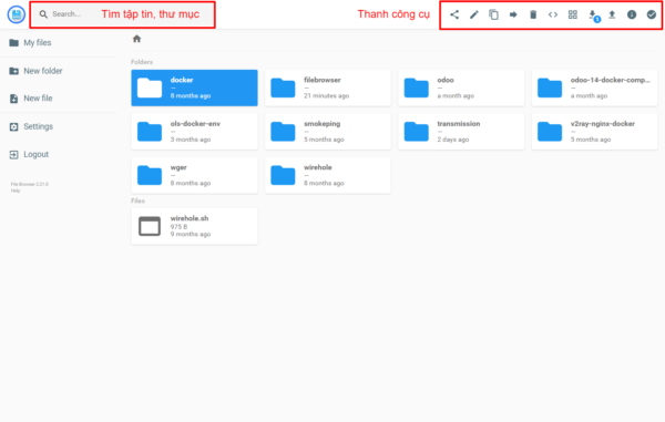File Browser - Công cụ quản lý tập tin và thư mục bằng giao diện web ...