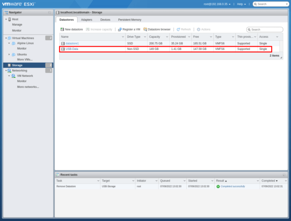 [ESXi] Tạo VMFS datastore từ ổ đĩa USB | Thuận Bùi Blog