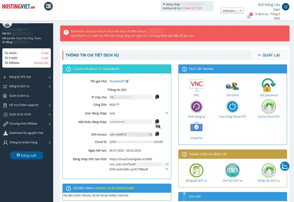 Đánh giá Cloud VPS Basic 2 của HostingViet | Thuận Bùi Blog