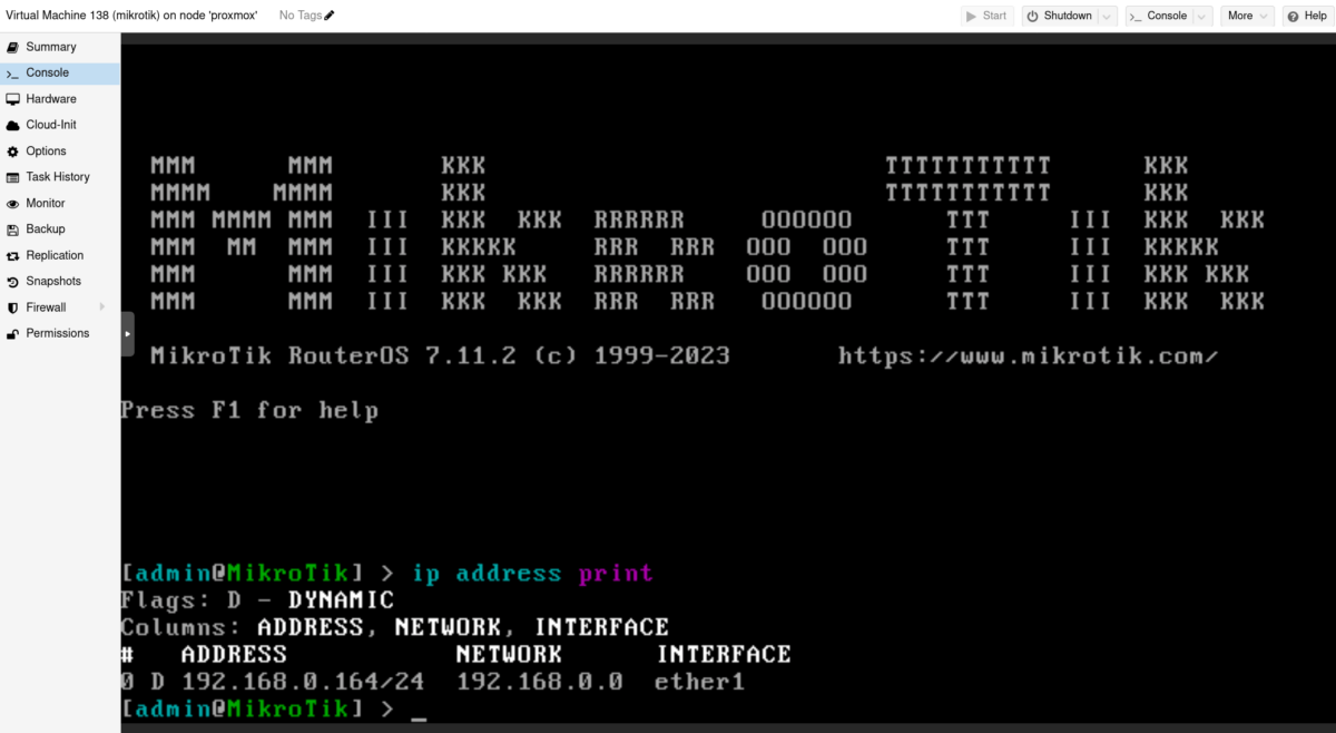 Cài đặt máy ảo Mikrotik CHR RouterOS trên Proxmox VE | Thuận Bùi Blog
