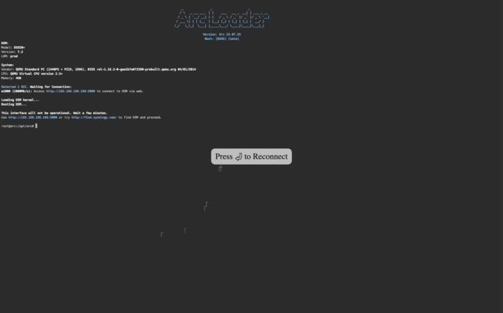 Cài đặt Xpenology DSM 7.2.1 (DS918+) sử dụng ARC Loader (Cập nhật 09/ ...