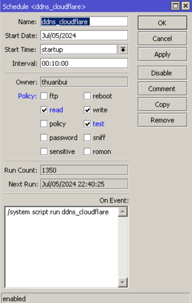 Cấu hình Dynamic DNS trên RouterOS (Mikrotik) sử dụng Cloudflare API | Thuận Bùi Blog