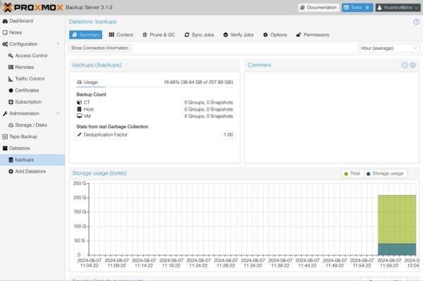 Hướng dẫn Proxmox Backup Server - sao lưu máy ảo VM / LXC Container cho Proxmox | Thuận Bùi Blog