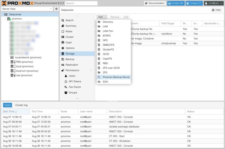 Hướng dẫn Proxmox Backup Server - sao lưu máy ảo VM / LXC Container cho Proxmox | Thuận Bùi Blog