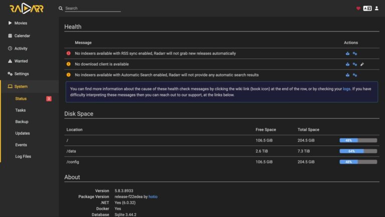Cài đặt Arr suite (Sonarr, Radarr, Prowlarr, Bazarr) tự động hóa thư viện phim ảnh | Thuận Bùi Blog