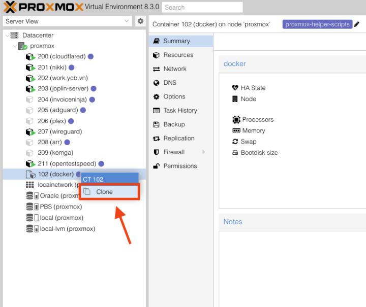 [Proxmox] Hướng dẫn tạo LXC Template để triển khai nhanh container | Thuận Bùi Blog